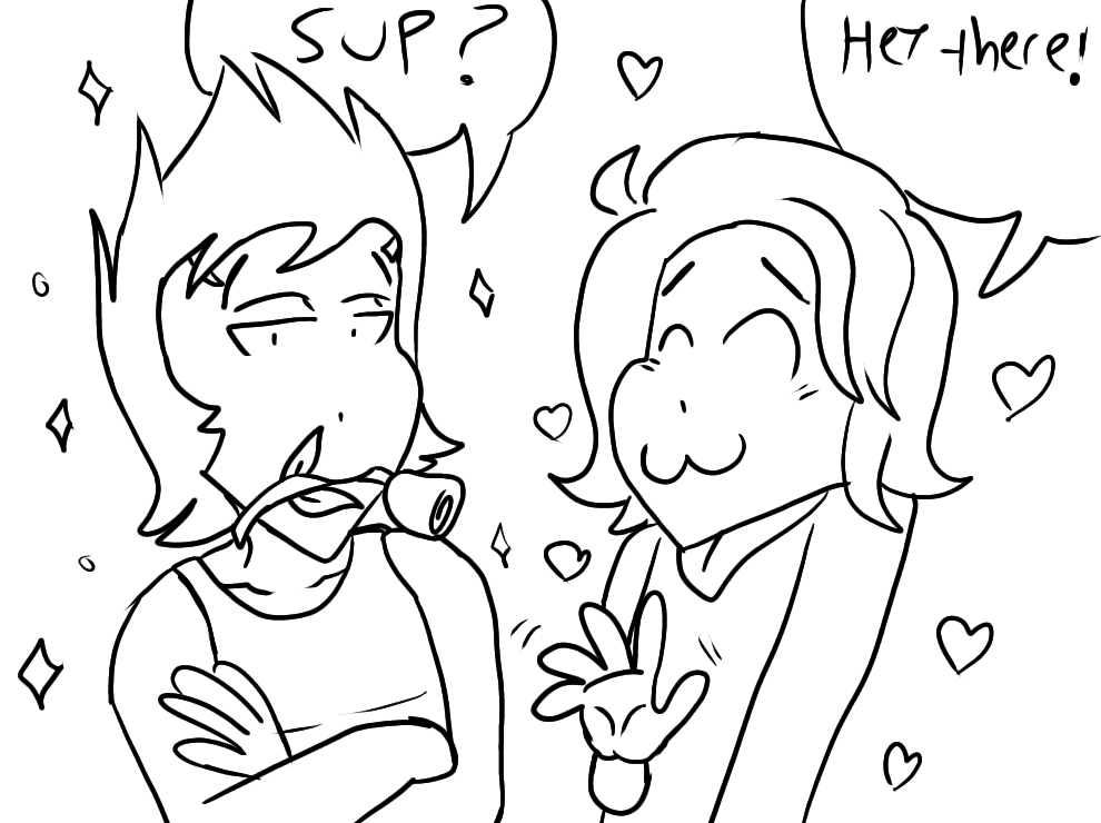 the difference between hot and cute - ibisPaint