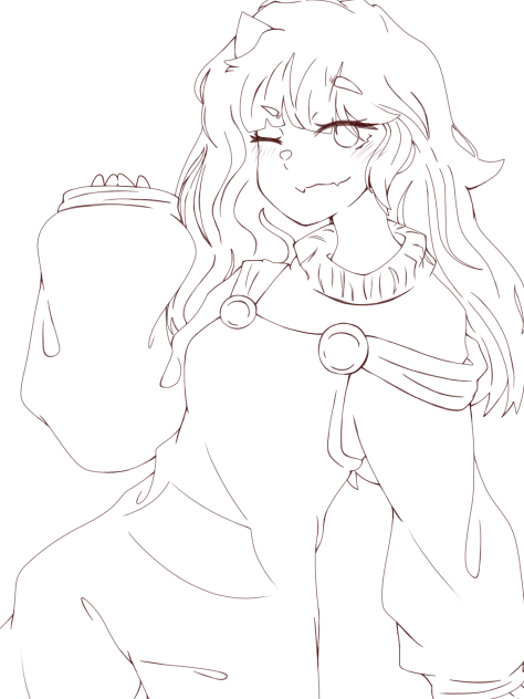 Chestnut uwu(lineart) - ibisPaint