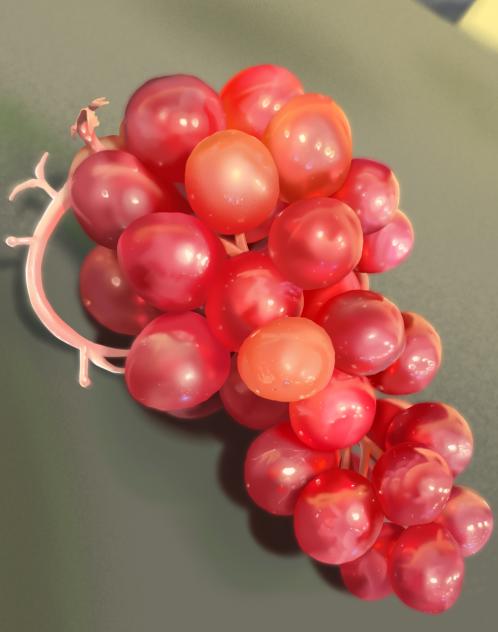 Mavis Burgin Grapes IbisPaint - ibisPaint