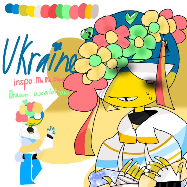 Ukraine 🇺🇦 countryhumans - ibisPaint