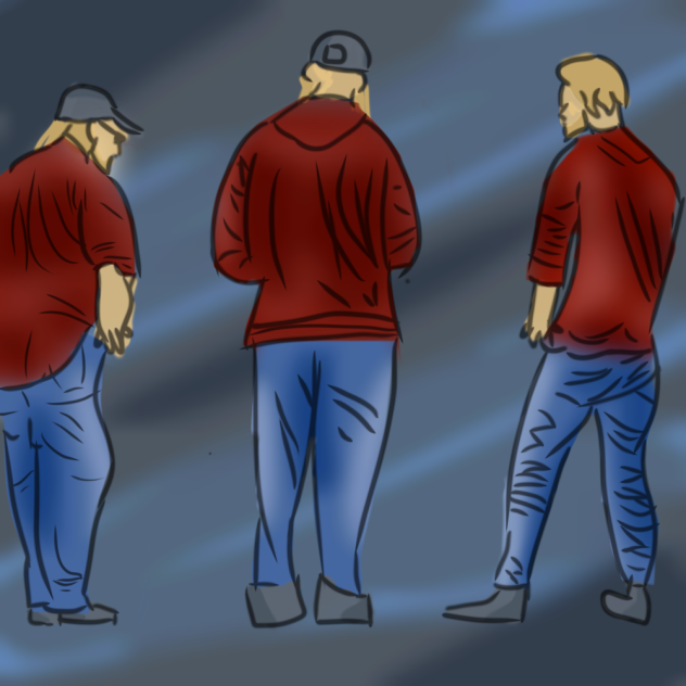Three guys - ibisPaint
