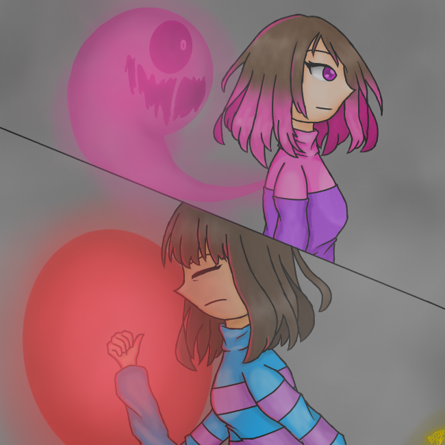 Frisk vs Betty (Glitchtale) - ibisPaint