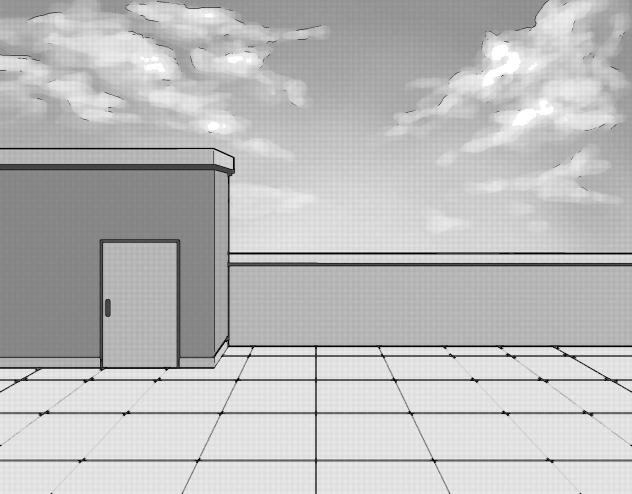 Manga Background - Rooftop - ibisPaint