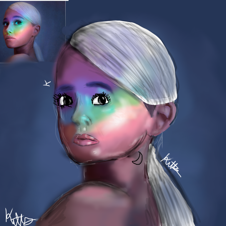 My Ariana Grande drawing - ibisPaint
