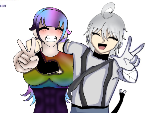 two person colab - ibisPaint