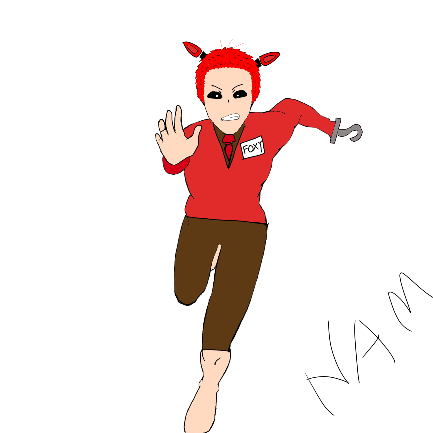 If foxy is a human - ibisPaint