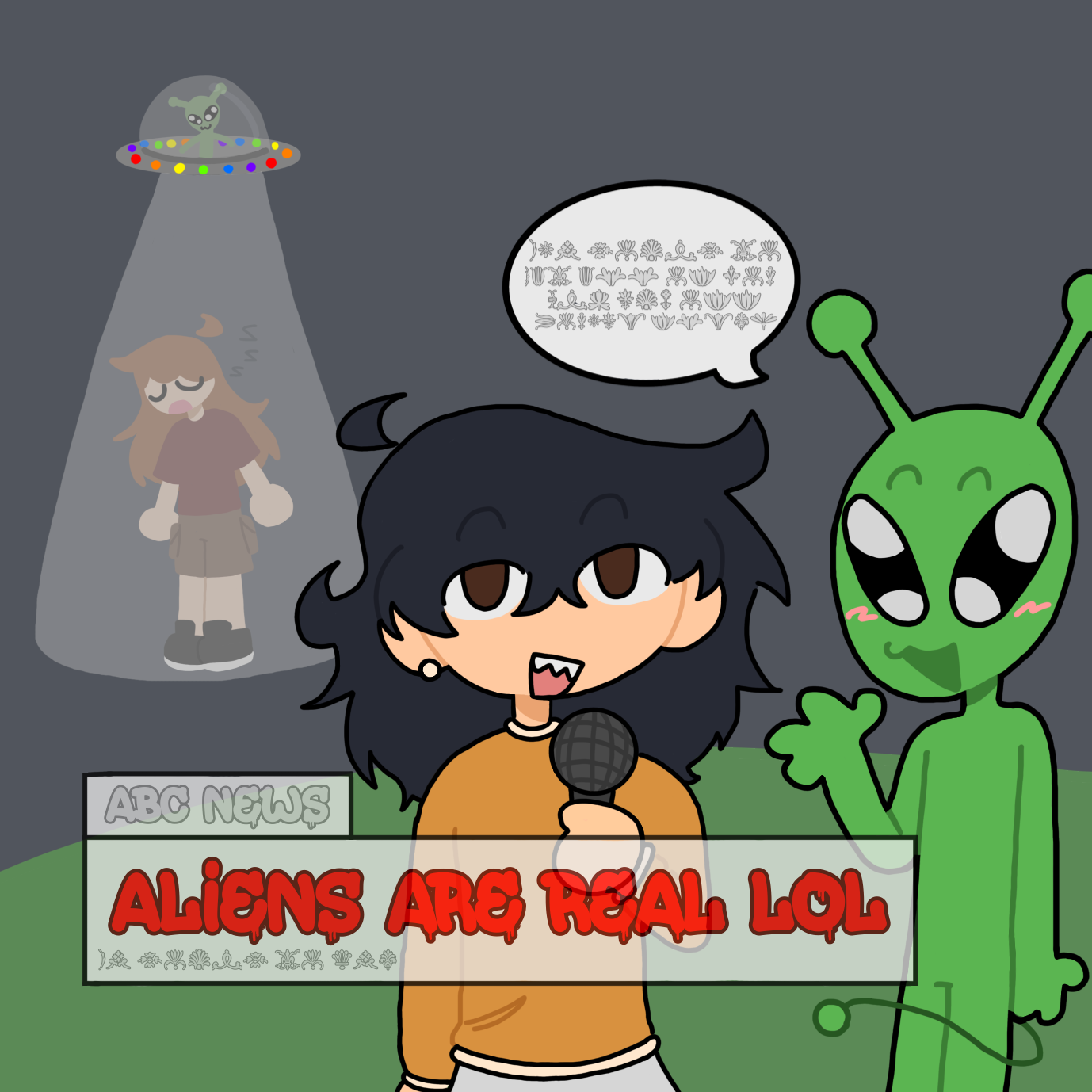 ALIENS ARE REAL 🤯🤯 - ibisPaint