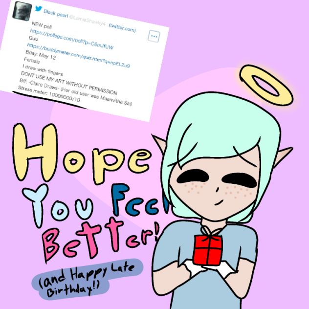 Hope You Feel Better Black Pearl - ibisPaint