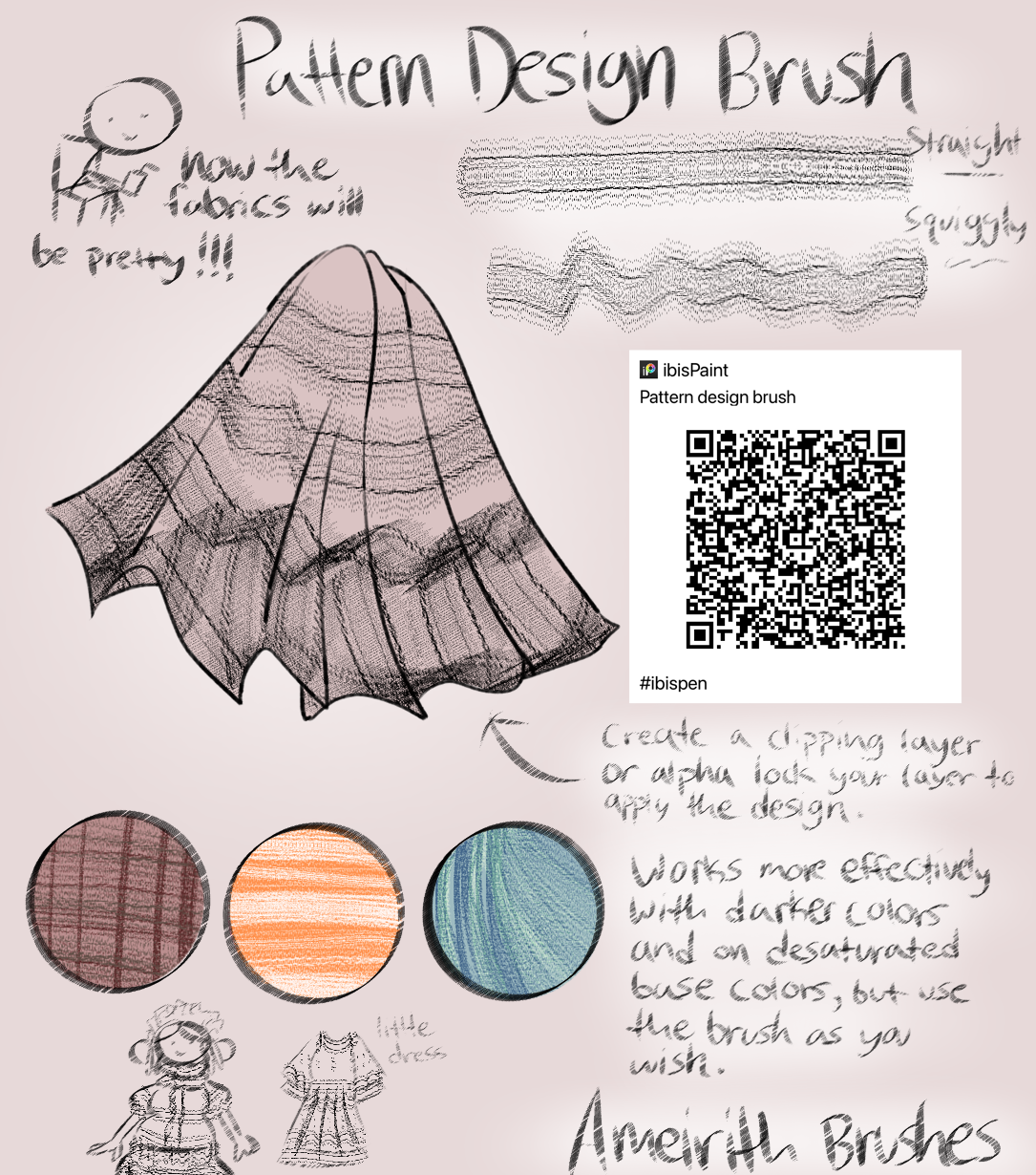 Pattern design brush - ibisPaint