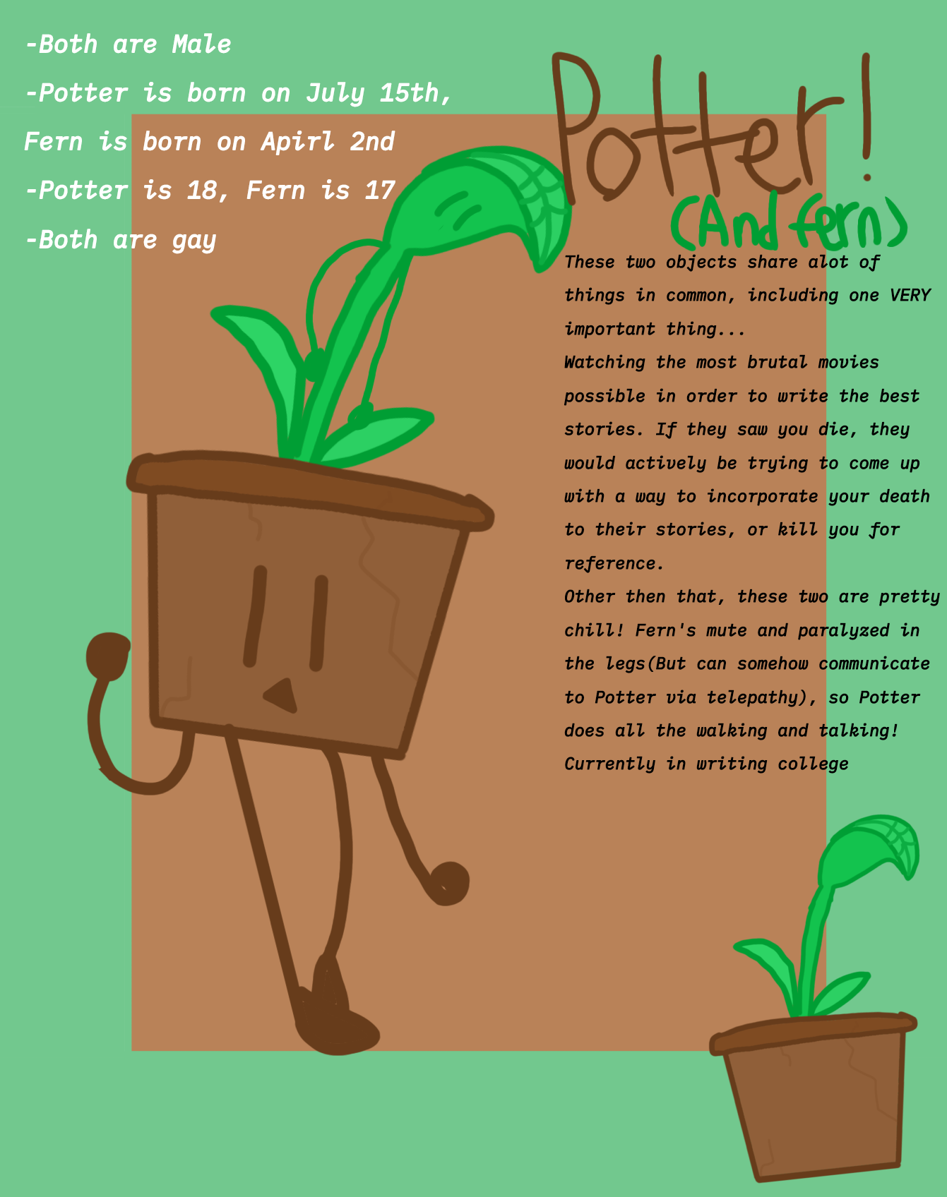 Potter and fern! - ibisPaint