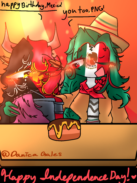 Happy Independence Day 🇵🇬 & 🇲🇽! - ibisPaint