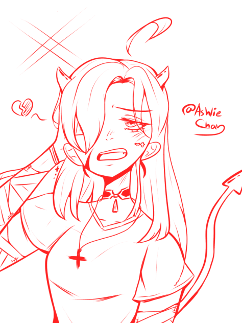 Devil girl speedpaint - ibisPaint