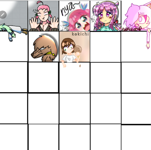 Squares collab - ibisPaint