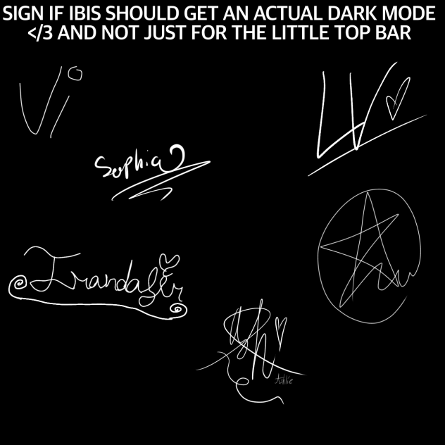 Dark mode, pls, exist - ibisPaint