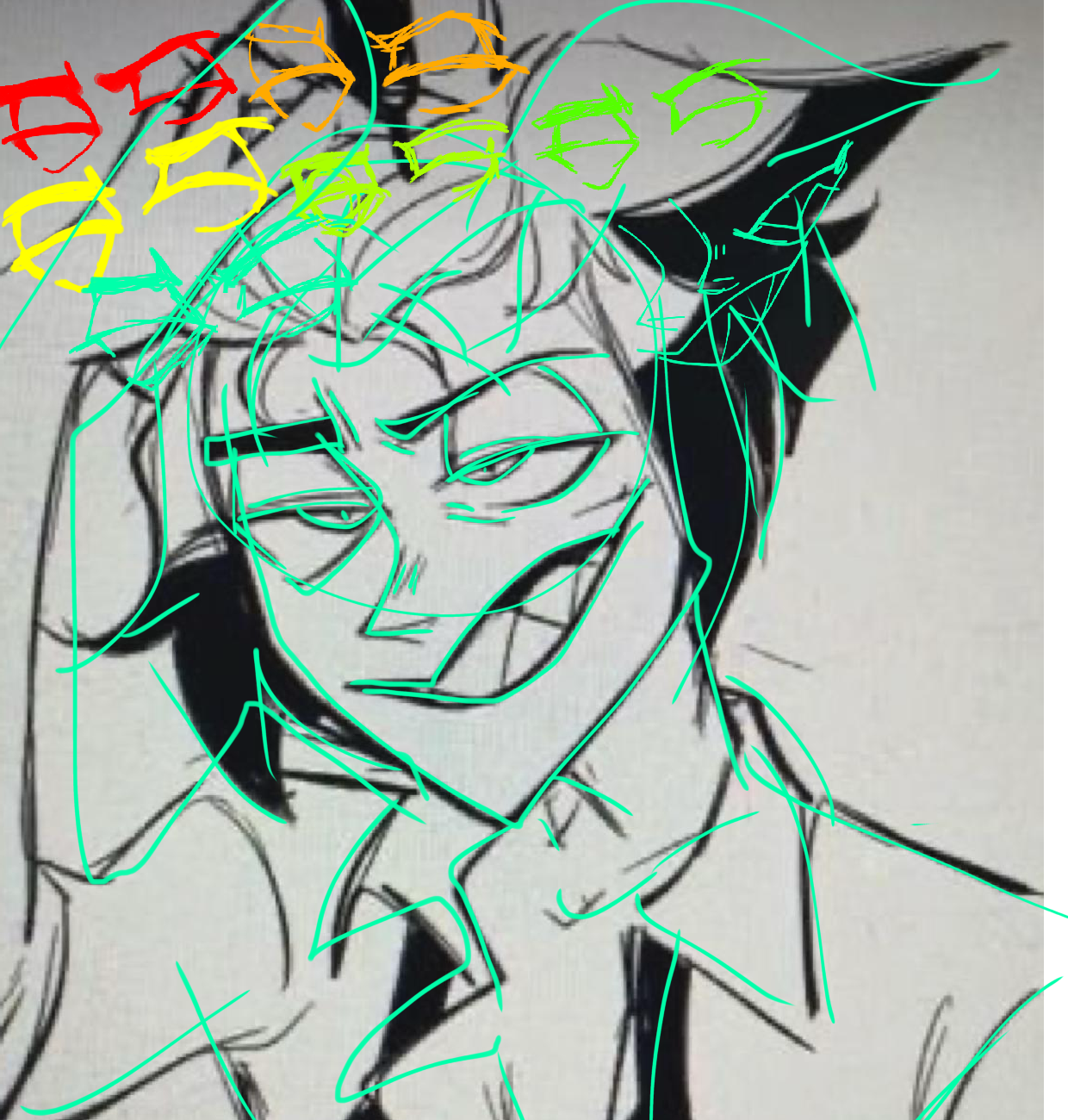 Alastor style practice !NOT TRACING! - ibisPaint