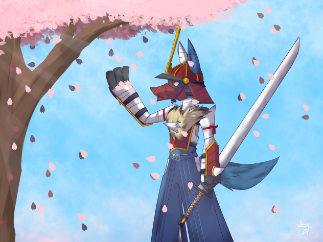 samurai Lucario - ibisPaint