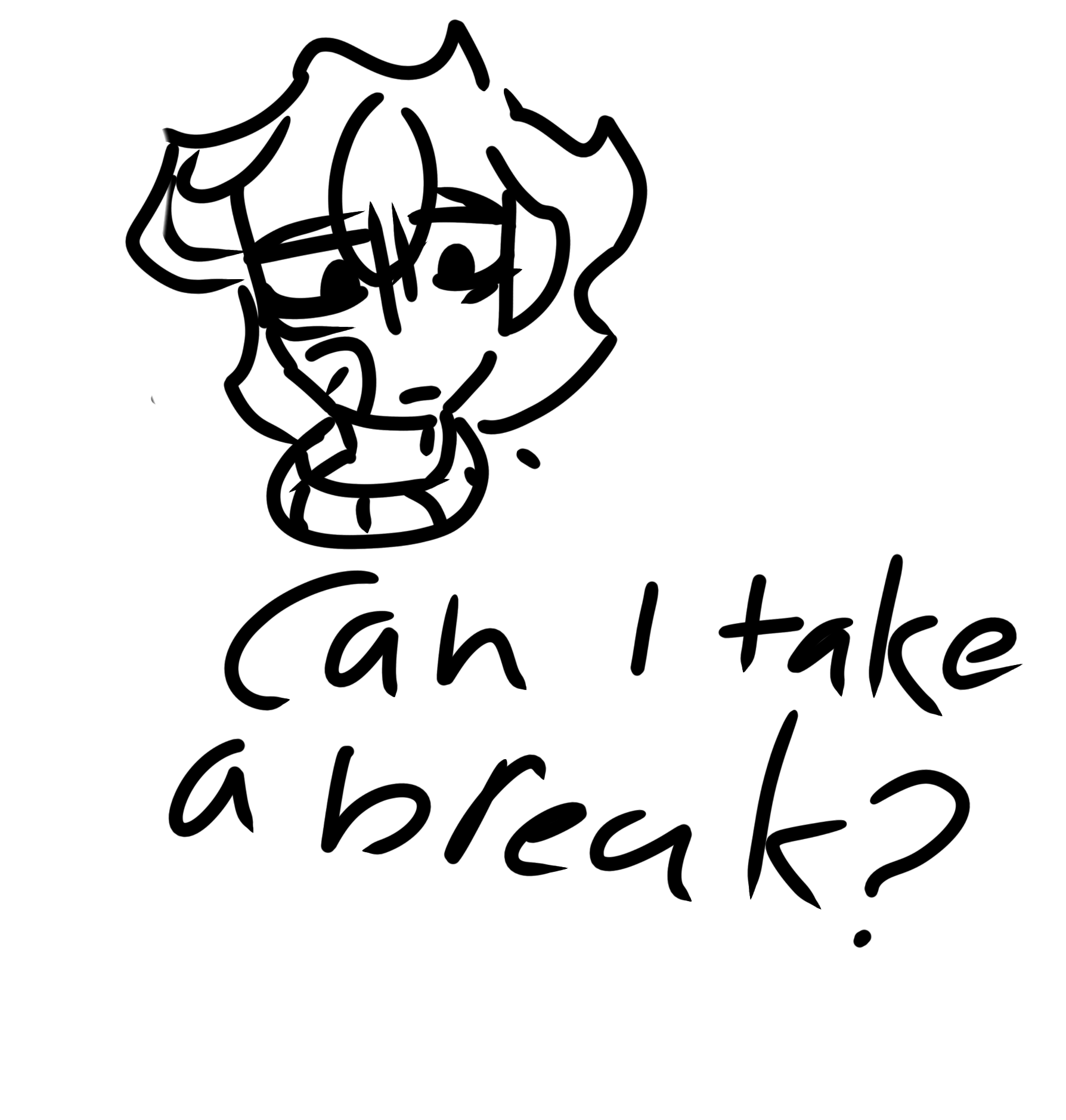 cant i just take a break - ibisPaint