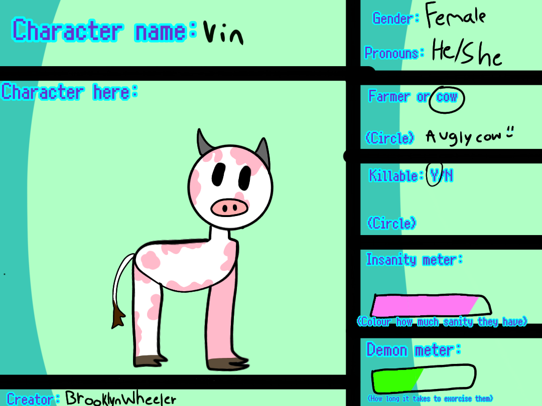 No. I can't draw cows^^ - ibisPaint