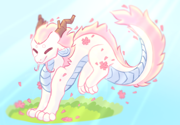 Sakura dragon - ibisPaint
