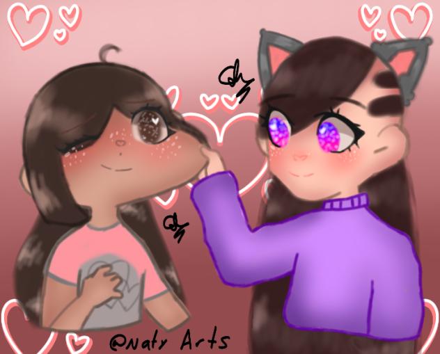 Gatuqui y la creadora 💜🩷 - ibisPaint