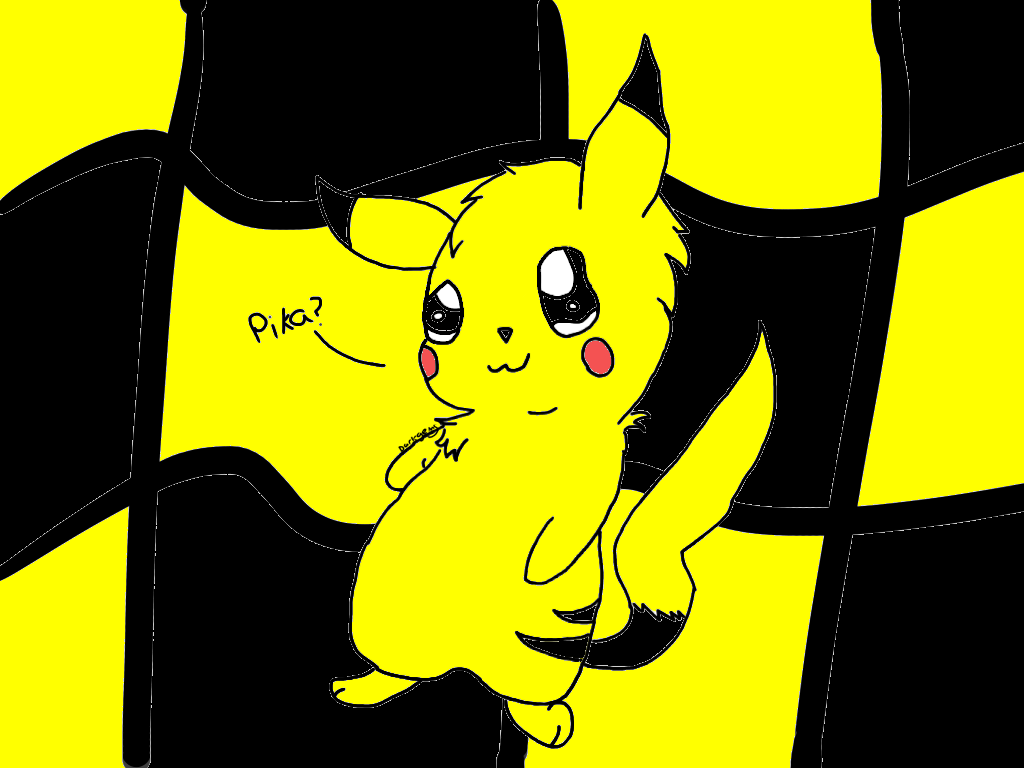 old pikachu drawing - ibisPaint