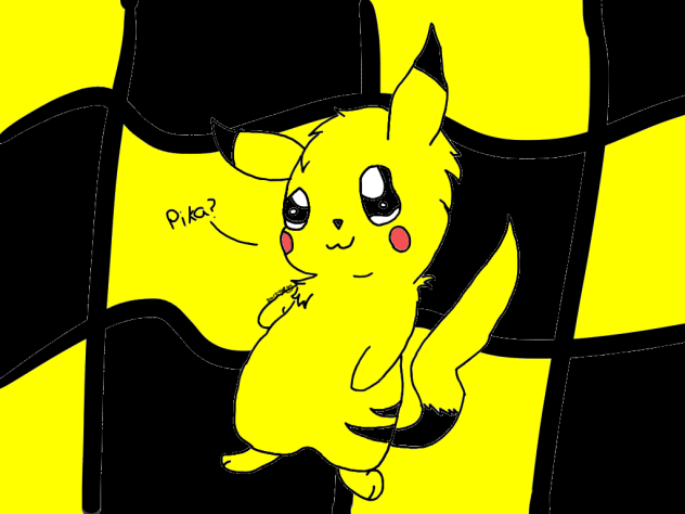 old pikachu drawing - ibisPaint