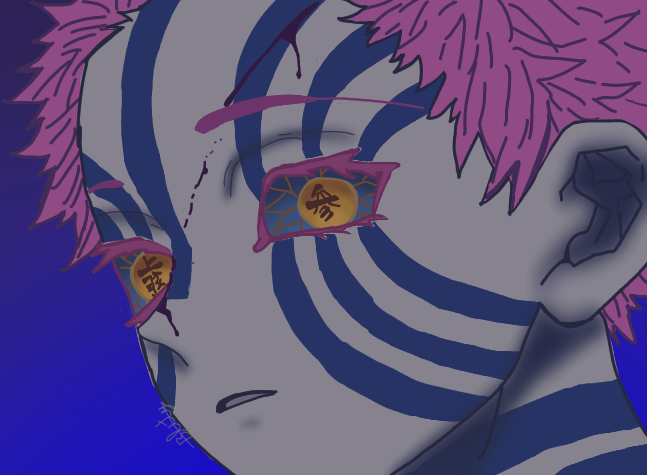 Akaza manga coloring - ibisPaint