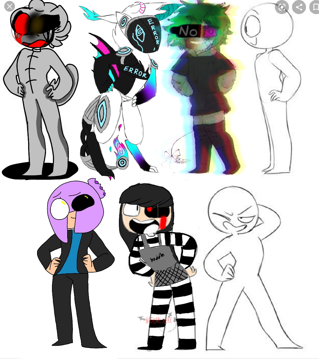 Half Corrupted Collab - ibisPaint