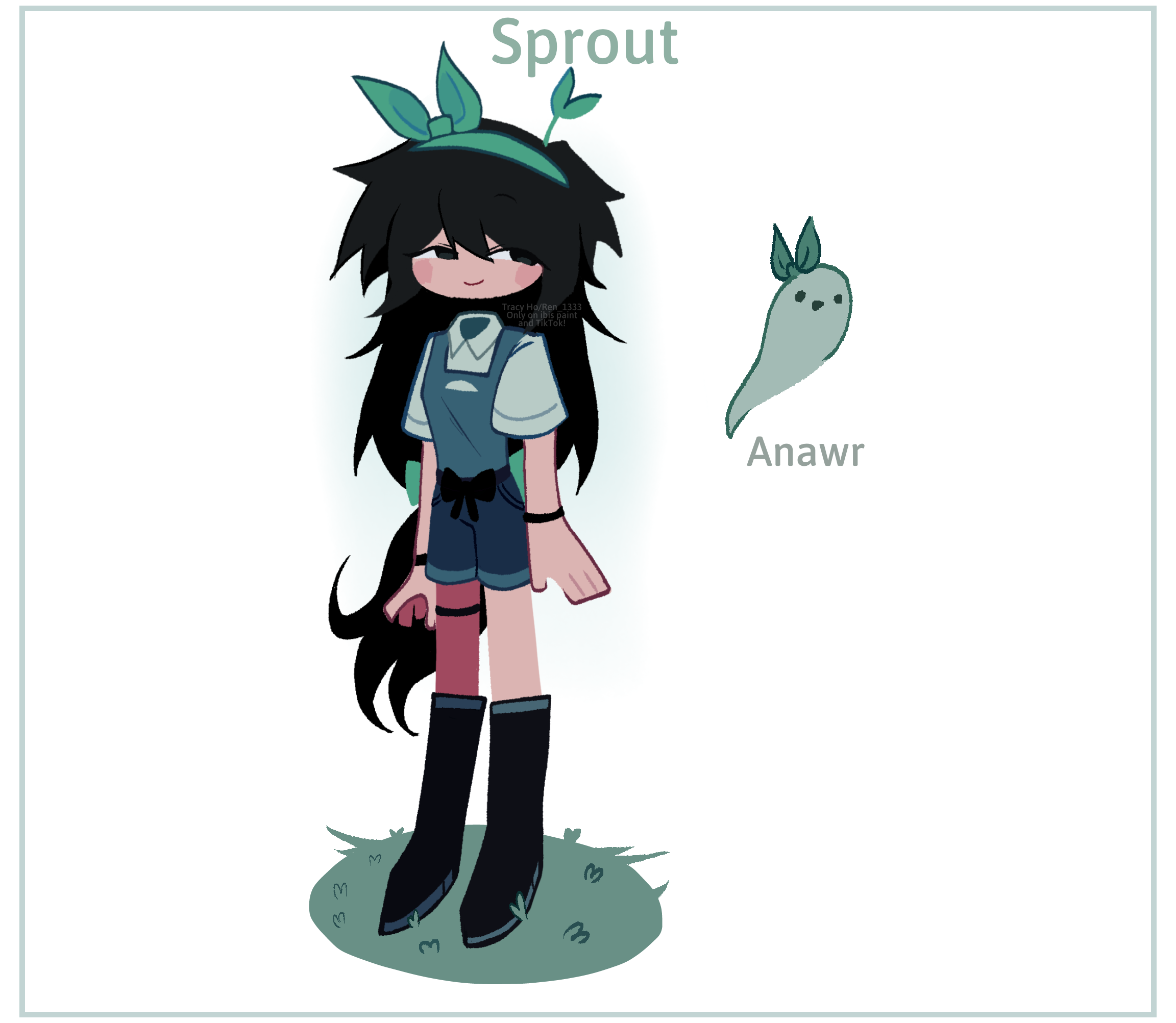 Sprout and her traveling companion! - ibisPaint