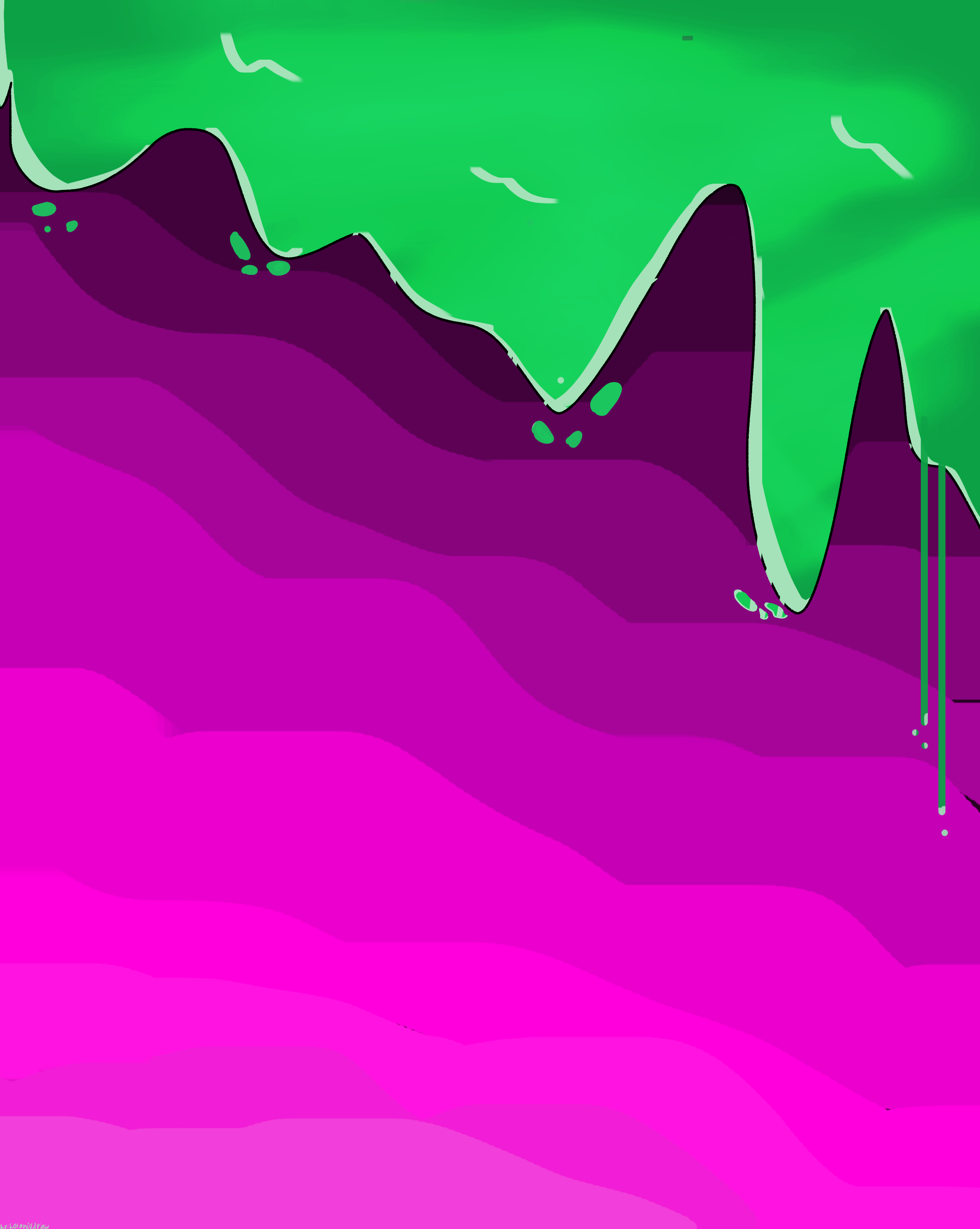 purple page with slime - ibisPaint