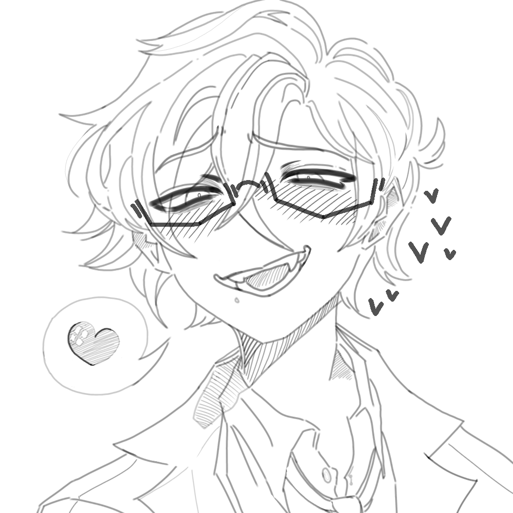 (Line-art) Yandere DEMO - ibisPaint
