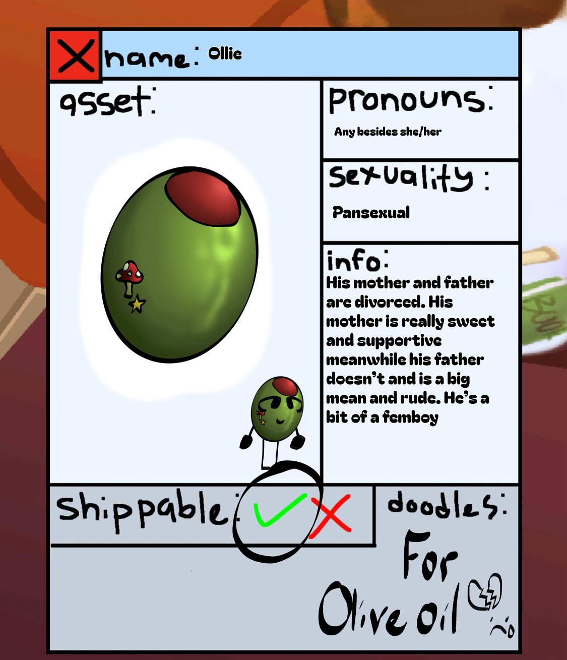 Ollie the Olive - ibisPaint