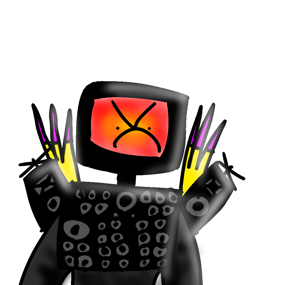 very angry cinema man - ibisPaint