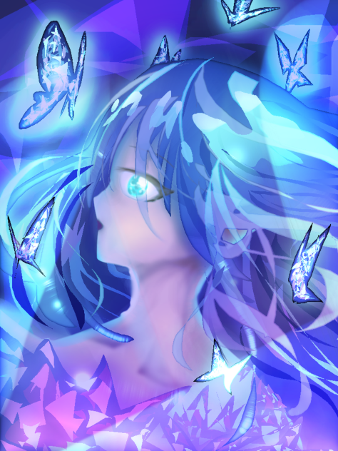 Crystal Butterflies - ibisPaint