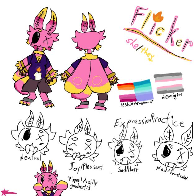 Flicker Ref Sheet - ibisPaint