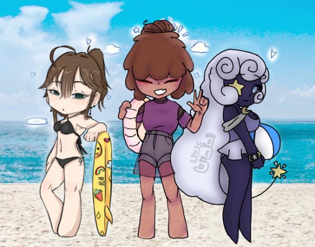 Beach Collab - ibisPaint