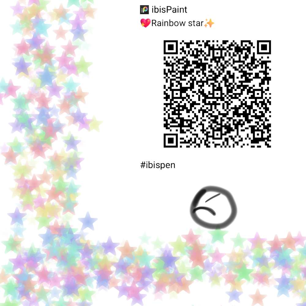 Rainbow star - ibisPaint
