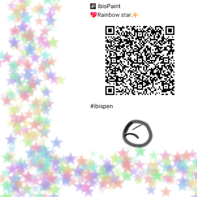 Rainbow star - ibisPaint