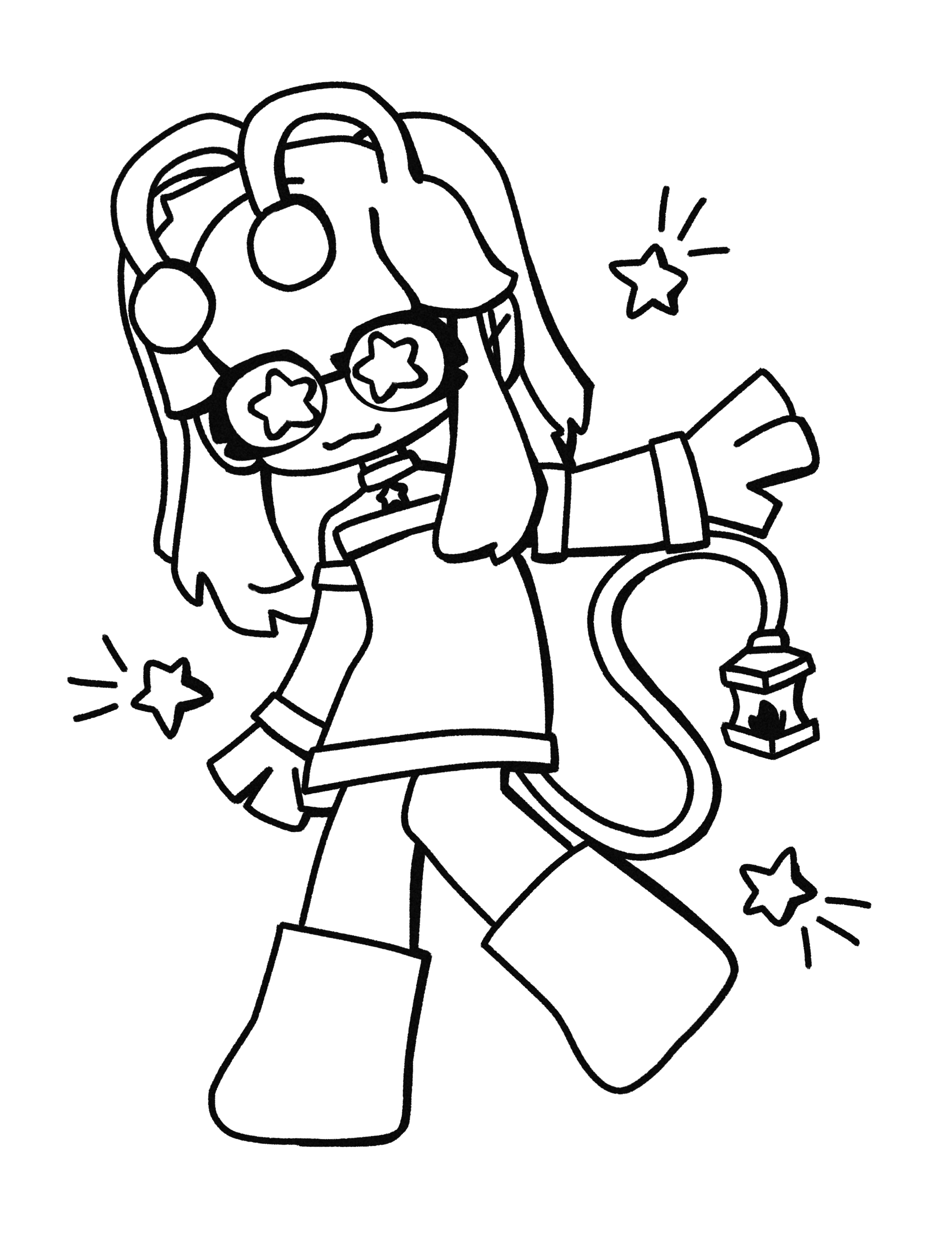 Molly line art - ibisPaint