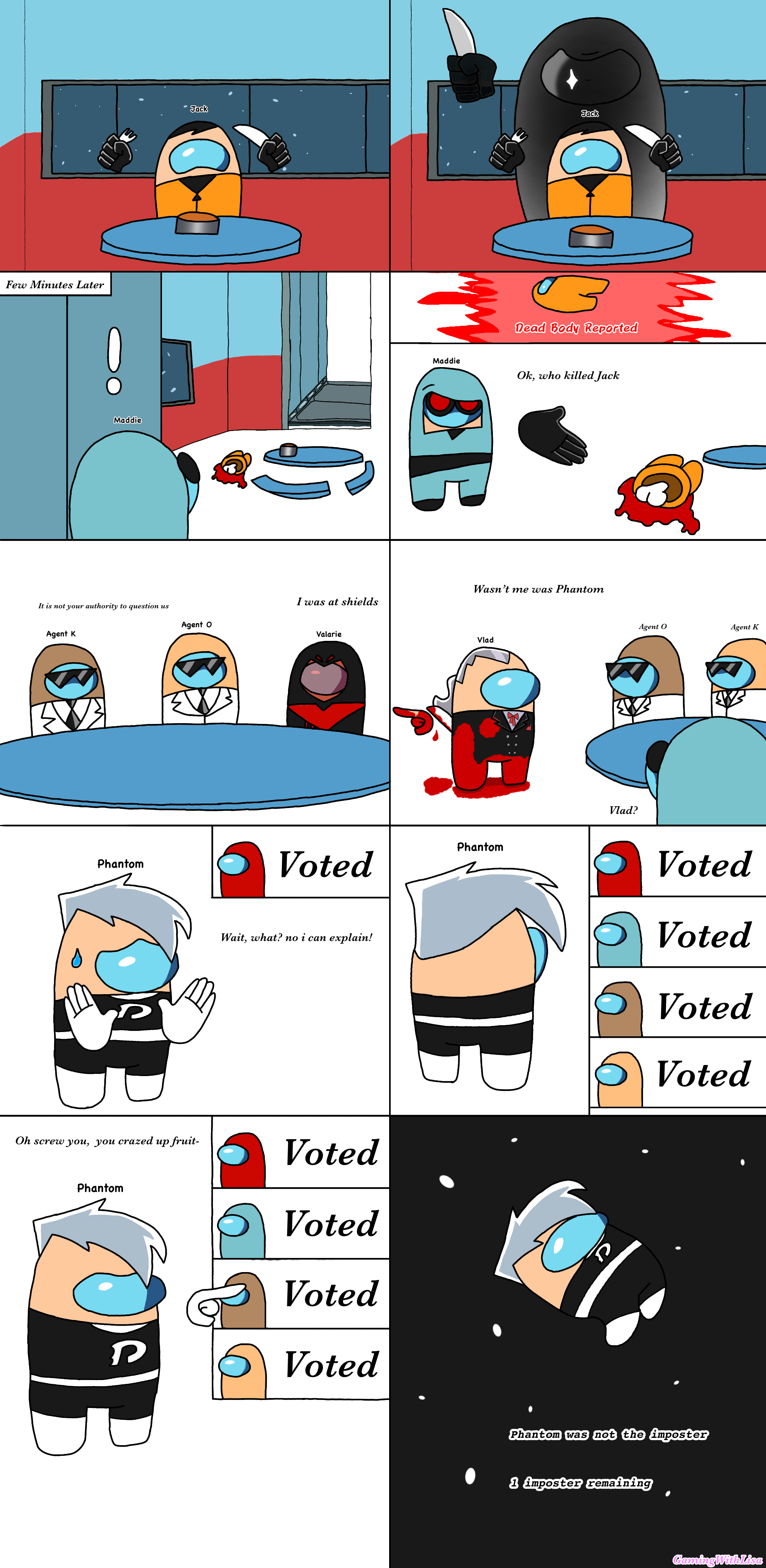 Among Us - DP Comic (Complete) - ibisPaint