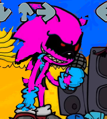 pembe Sonic.exe fnf - ibisPaint
