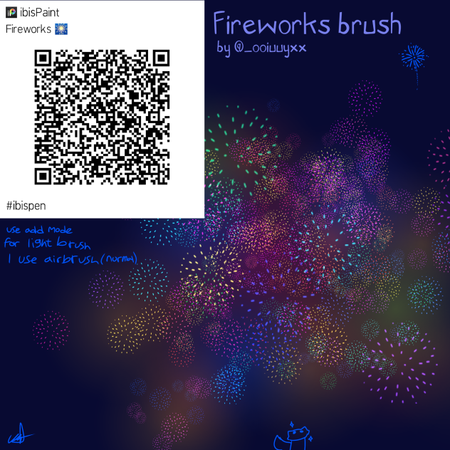 fireworks brush - ibisPaint