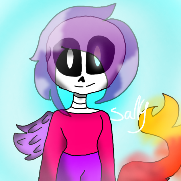 sally the skeleton - ibisPaint