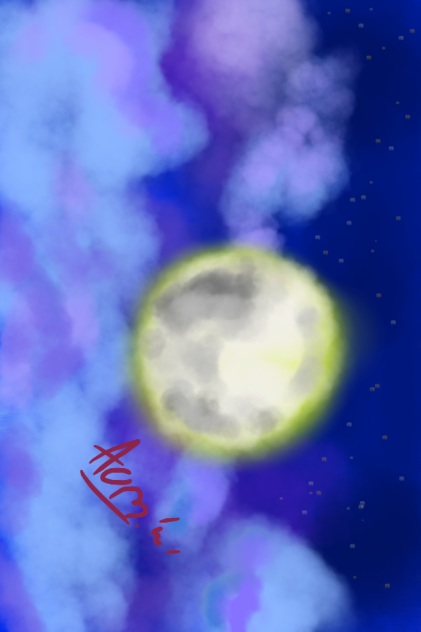 The Full Moon - ibisPaint