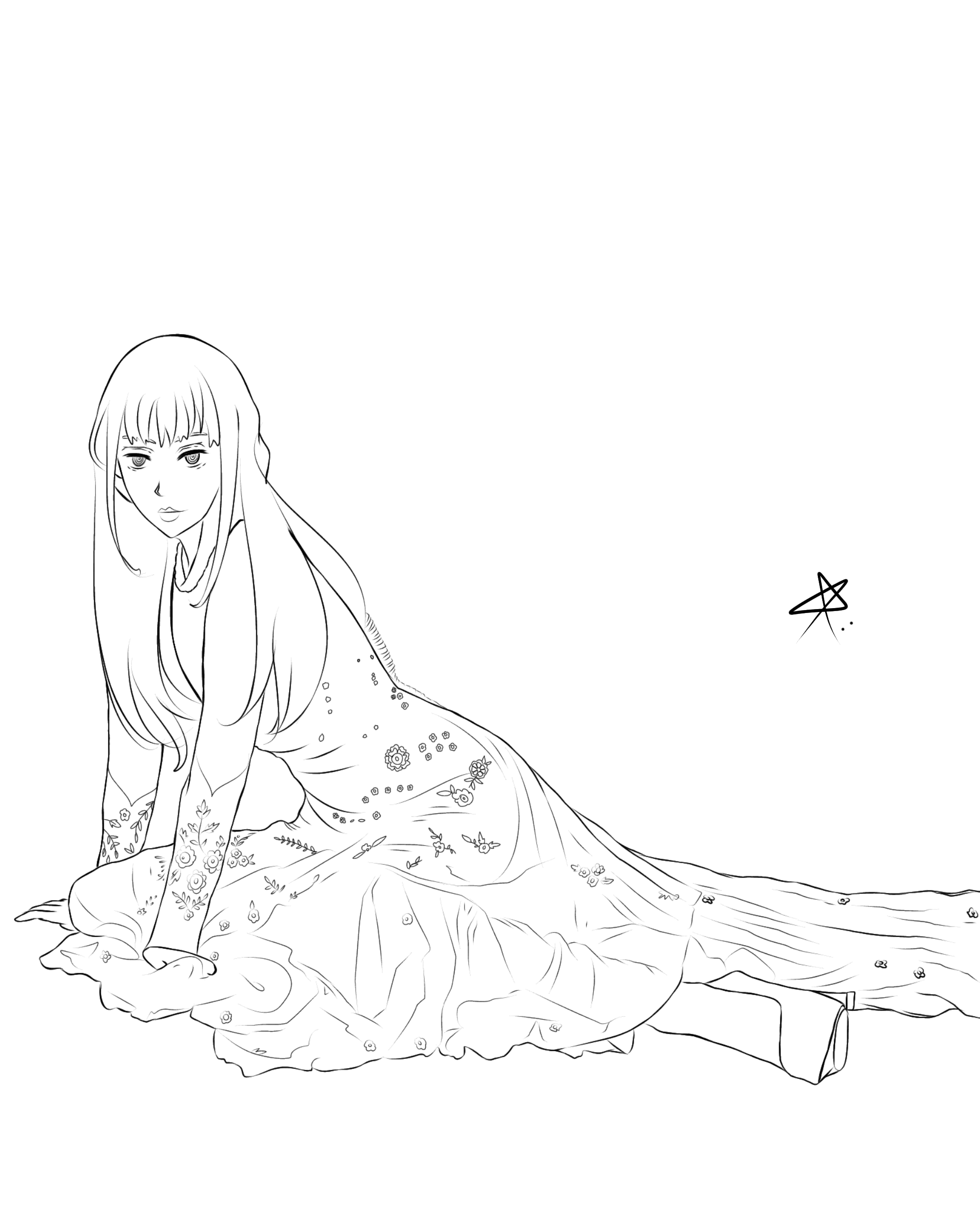 Coloring Page Makima #1 - ibisPaint