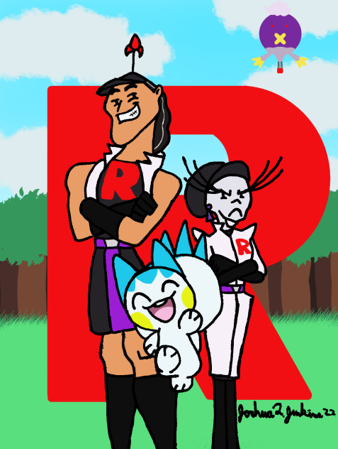 Kronk, and Yzma as Team Rocket! - ibisPaint