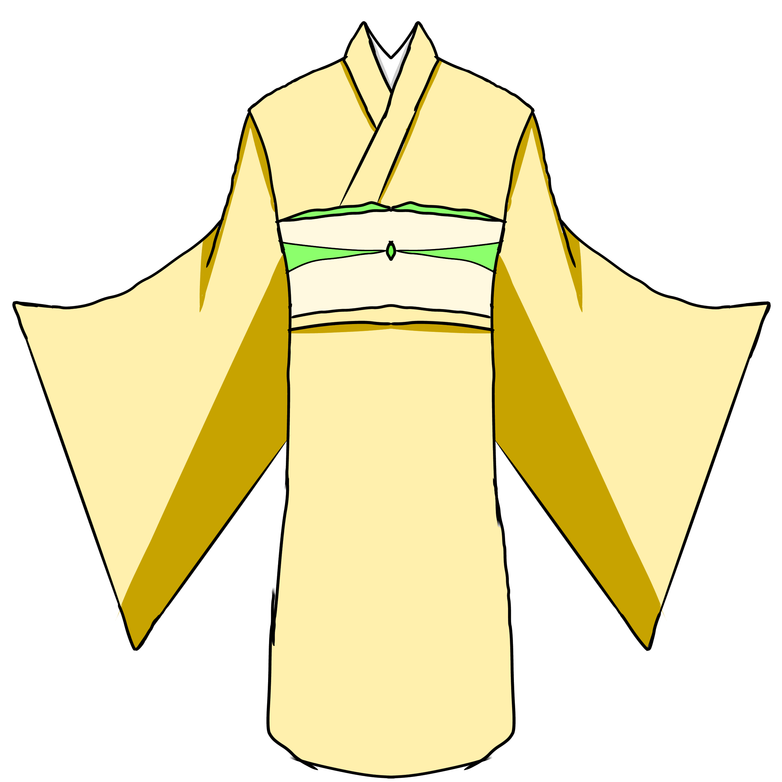 Yellow Kimono - ibisPaint