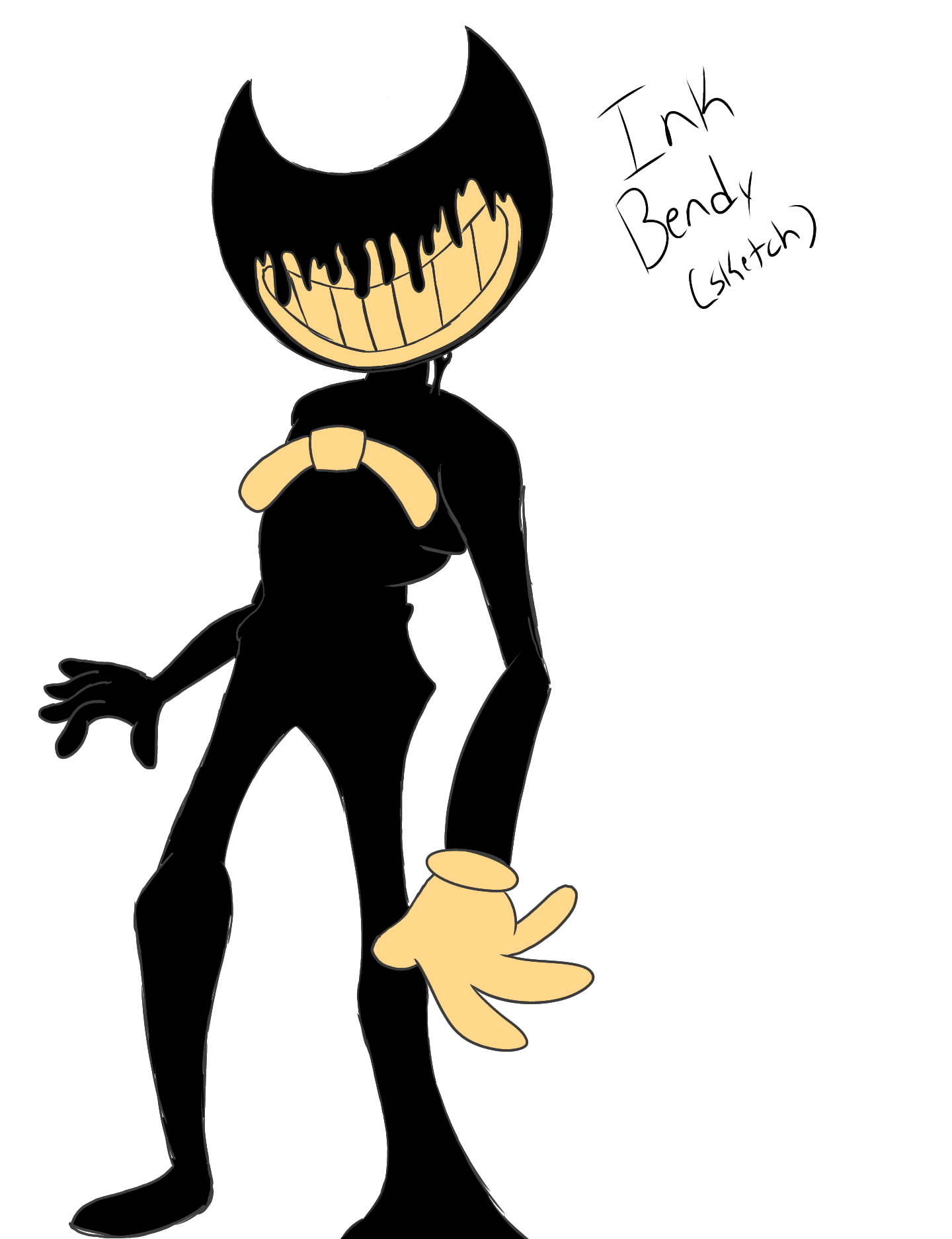 my sketch for my ink Bendy art - ibisPaint