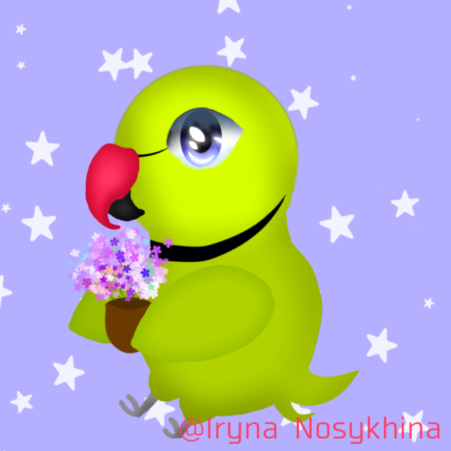 Kawaii parrot 2 - ibisPaint