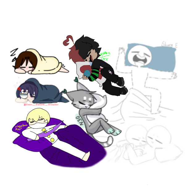 Sleeping Collab - ibisPaint